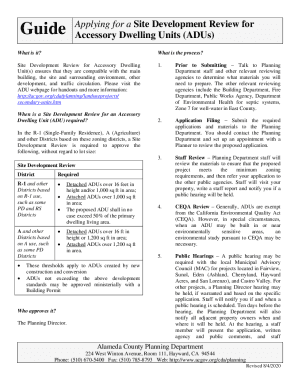 Fillable Online Applying for a Site Development Review for Accessory ...