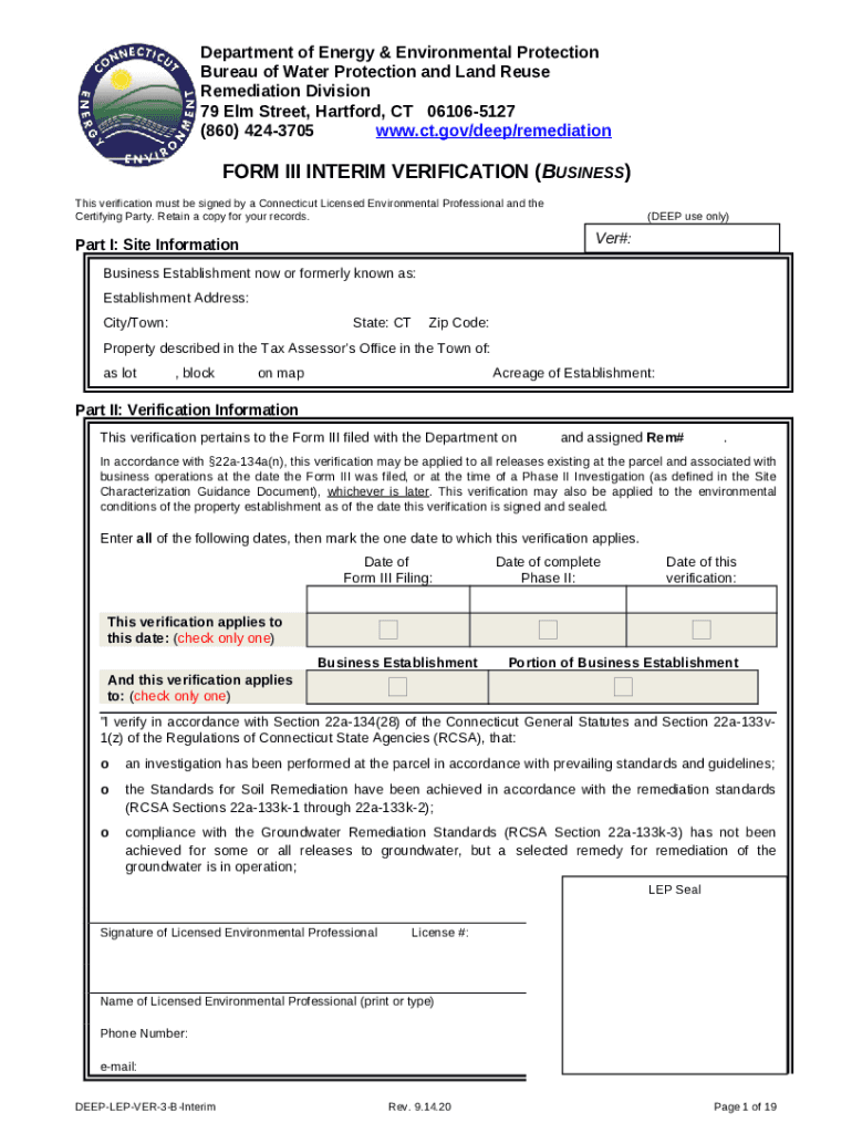 III INTERIM VERIFICATION (BUSINESS). Verification III Business Interim Doc Template | pdfFiller