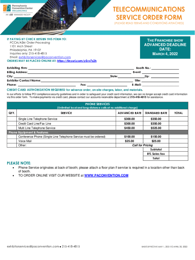 Fillable Online fliphtml5.comczlaopkqTelecommunications Service Order ...