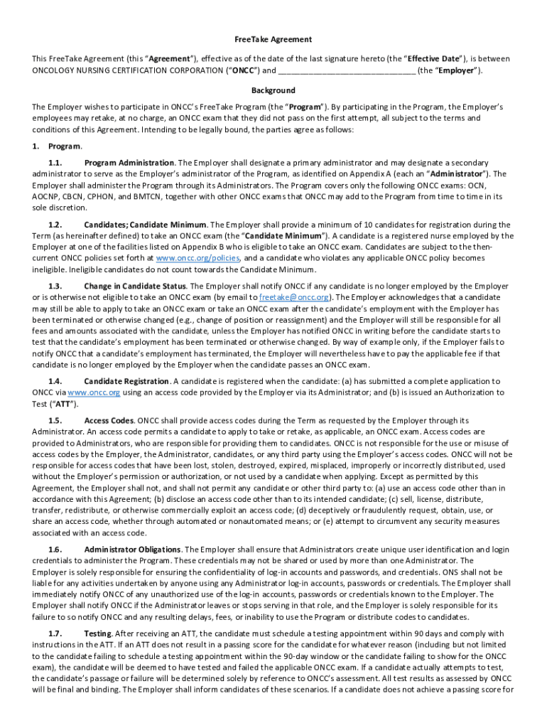 Fillable Online www.lawinsider.comeffective-date-of-agreementEffective ...