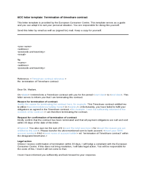 ECC letter template Doc Template | pdfFiller