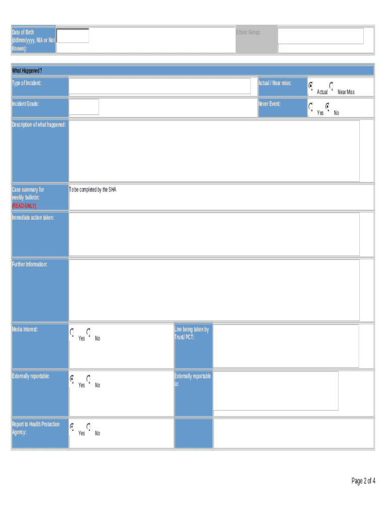 NHS Suffolk Serious Incident Requiring Investigation Doc Template ...