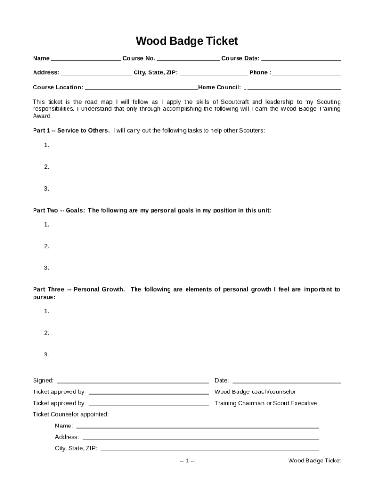 Wood Badge Ticket - clipart.usscouts.org - clipart usscouts Doc ...