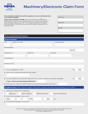 Fillable Online Chapter 8 The Electronic Claim ...