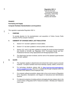 Fillable Online Regulation 5021 Fax Email Print - pdfFiller