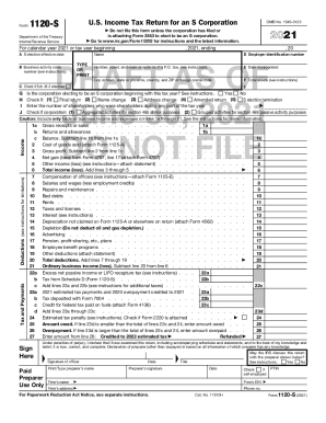 Fillable Online 1120 S Instructions for Form 1120 S. U.S. Income Tax ...