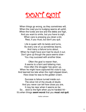 Fillable Online poemanalysis.comedgar-guestdont-quitDont Quit by Edgar ...