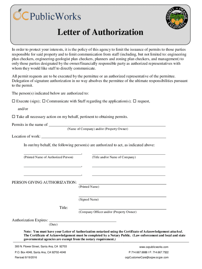 Fillable Online Letter Of Authorization (LOA) Examples Providers11 ...