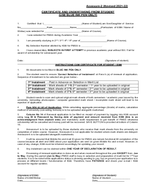 Fillable Online www.pdffiller.com449869354--Annexure-2Get the free Annexure-2 CERTIFICATE AND ...