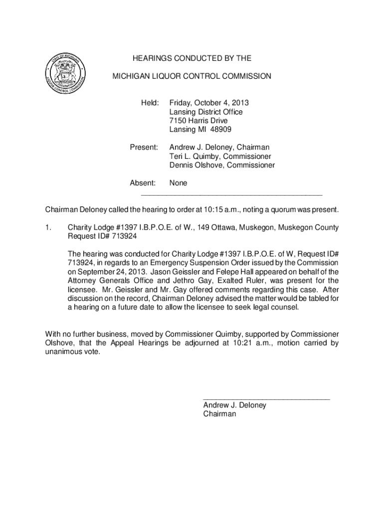 Fillable Online www.michigan.gov documents laraMichigan Department of ...