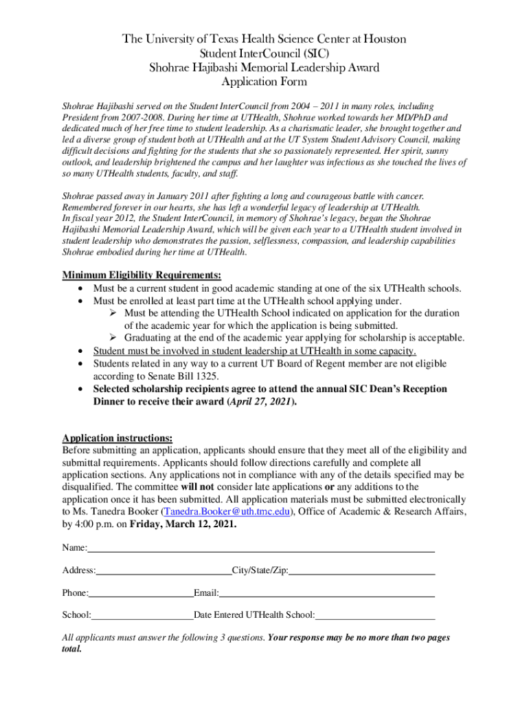 Fillable Online sbmi.uth.educurrent-studentsgfxThe University of Texas ...