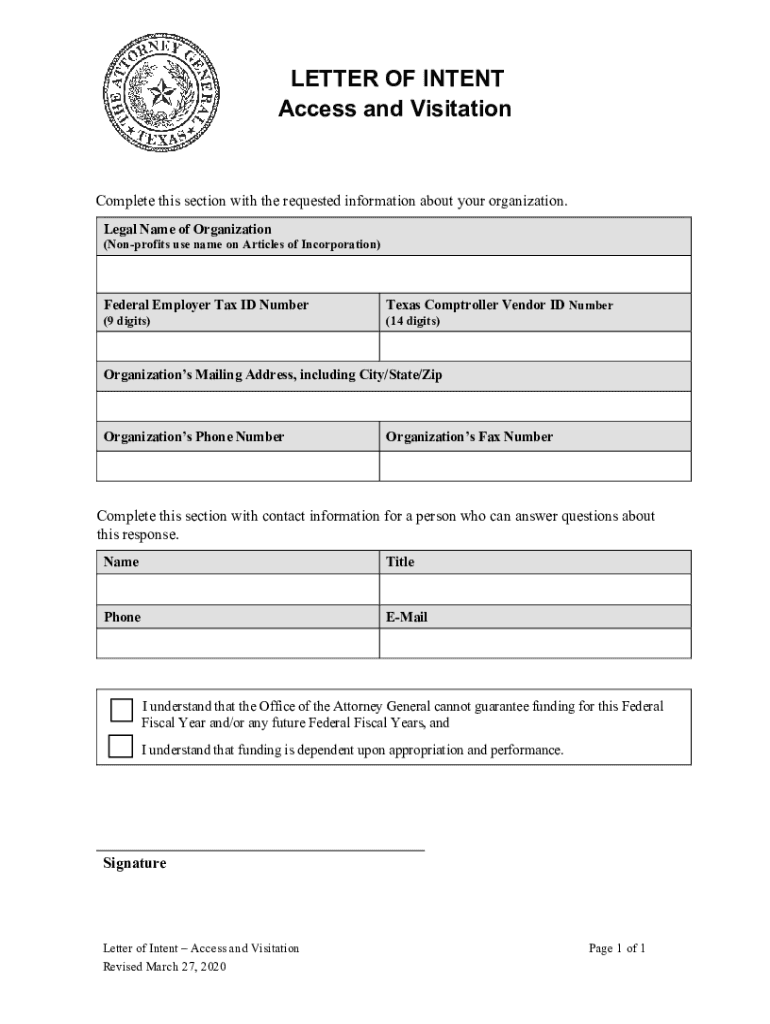 Fillable Online Writing a Child Visitation Letter with Sample ...