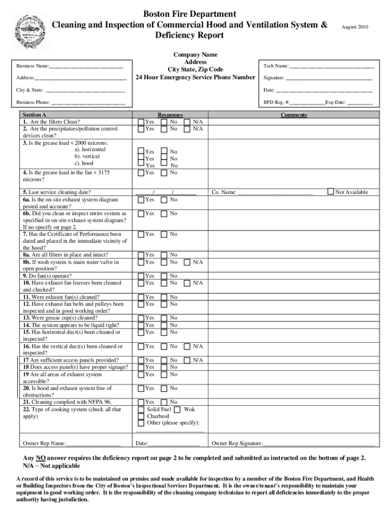 Fillable Online www.boston.govssample-deficiency-reportBoston Fire Department Cleaning and ...