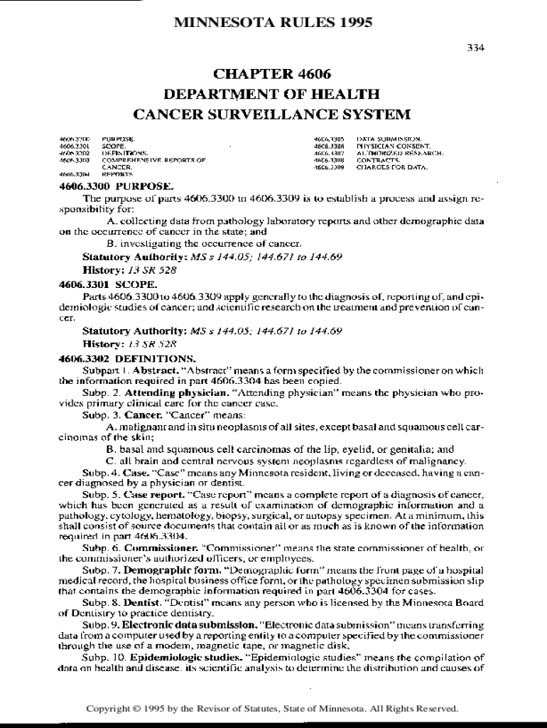 Fillable Online www.revisor.mn.govrules4606CHAPTER 4606 DEPARTMENT OF ...