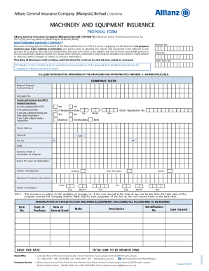 Fillable Online (PDF) Allianz General Insurance Company (Malaysia ...