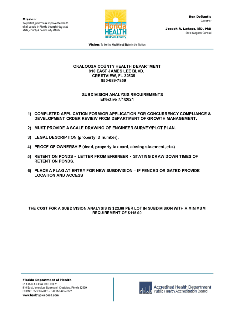 Fillable Online www.floridahealth.govdiseases-and-conditionsRon DeSantis Mission Governor Joseph ...