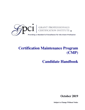 Fillable Online CMP Certified Maintenance Professional Program Sample ...