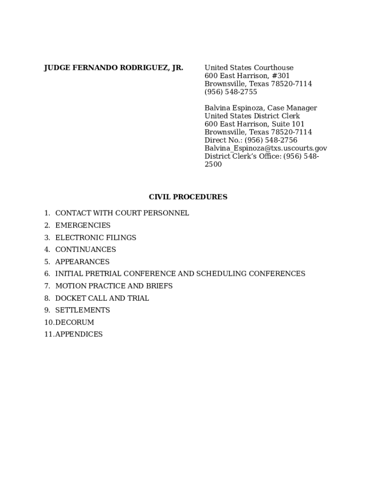 Fernando Rodriguez Jr., United States federal judge for ... Doc ...