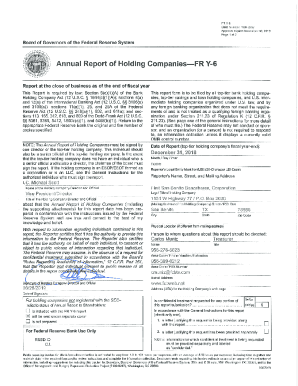 Fillable Online FRB: Report Forms, FRY-6 - Federal ReserveFRB: Report ...