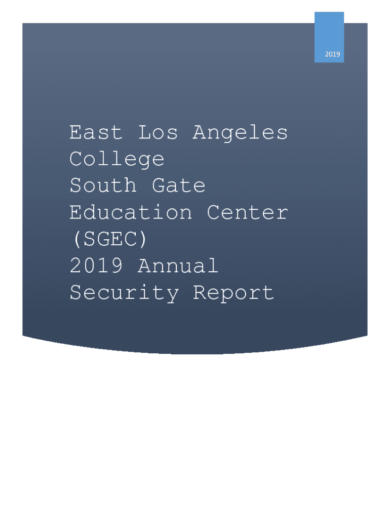 Fillable Online EAST LOS ANGELES COLLEGE - SOUTH GATE EDUCATIONAL ...