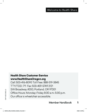 Fillable Online Help - Health Share of Oregon My Plan Fax Email Print ...