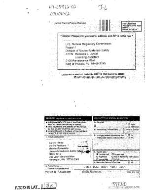 Fillable Online UNITED STATES Postage Fees USPS Permit No. G-10 ;;z ...