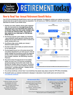 Fillable Online How to Read Your Annual Retirement Benefit Notice Fax ...