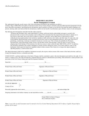 Fillable Online After Recording Return to: CROSS-REFERENCE: Deed Book ...