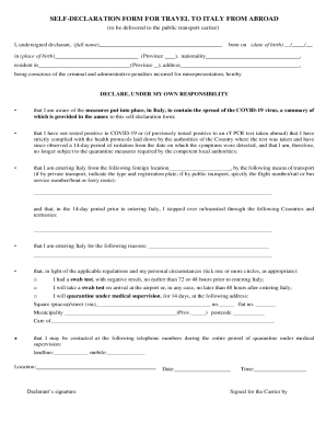 Fillable Online www.aeroportoditorino.itto-livedocumenti-covidSELF ...