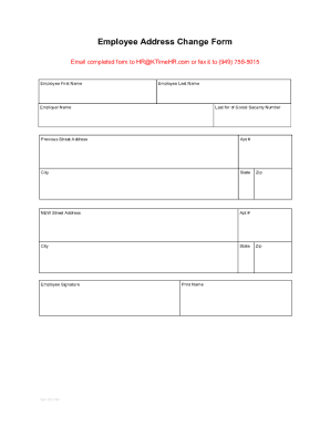 Fillable Online Change of Address - Human Resources - UMBCFREE 7 ...