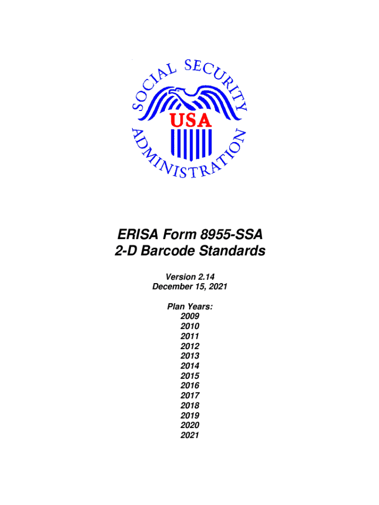 Fillable Online Ca barewpssa erisa barcode stdsERISA Form 8955 SSA Fillable Online Ca barewpssa erisa barcode stdsERISA Form 8955 SSA