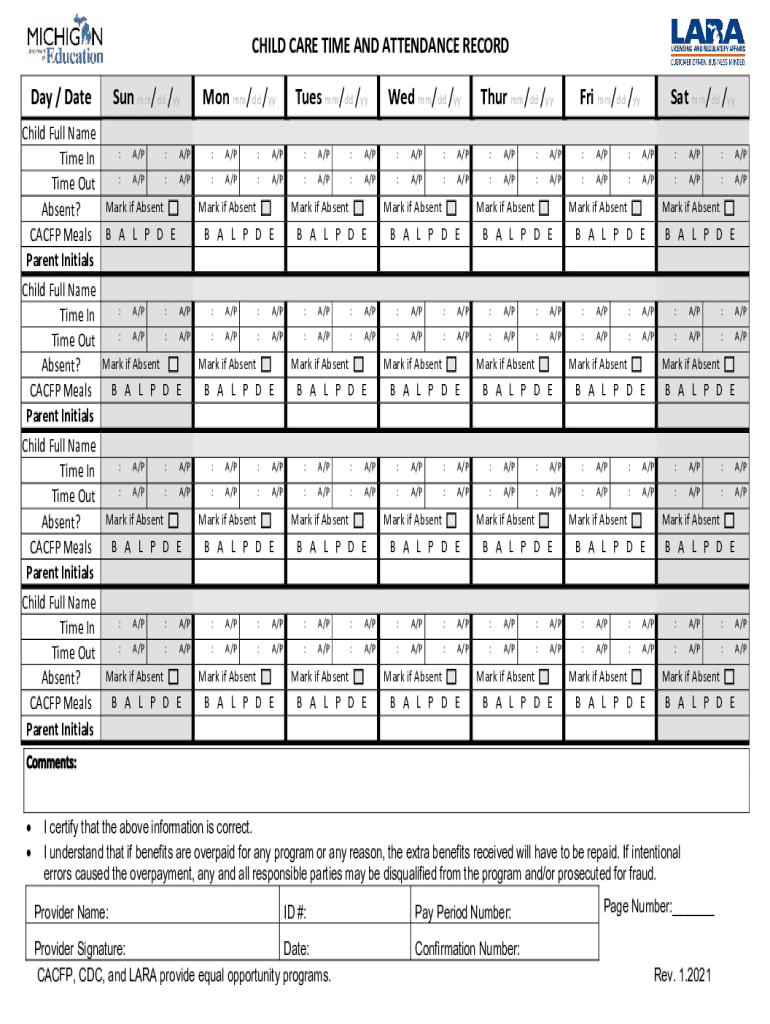 Fillable Online CDC Daily Time and Attendance Form Fax Email Print ...