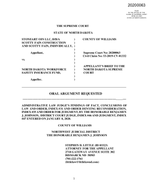 Fillable Online ORAL ARGUMENT REQUESTED Fax Email Print - pdfFiller