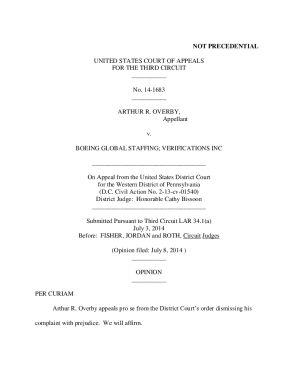 Fillable Online Arthur Overby v. Boeing Global Staffing, No. 14-1683 ...