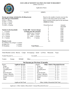 Fillable Online LIHEAP Service Eligibility GuidelinesThe ...