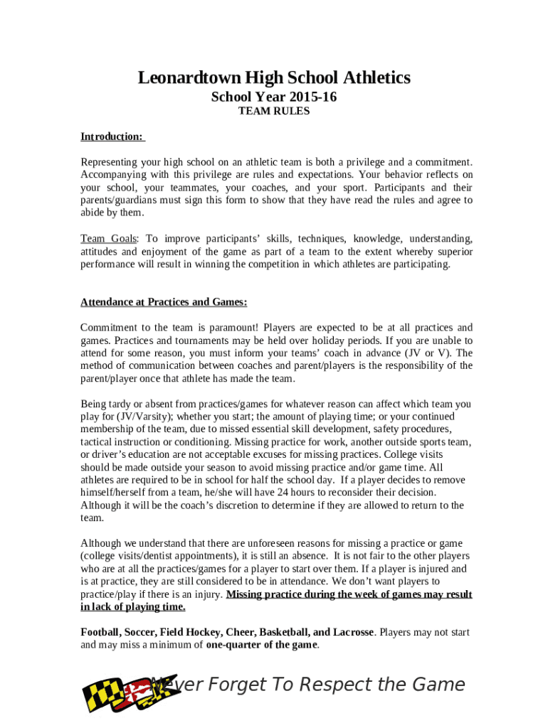 SCHOOL/ATHLETIC DEPARTMENT LETTERHEAD - LeagueAthletics.com Doc ...