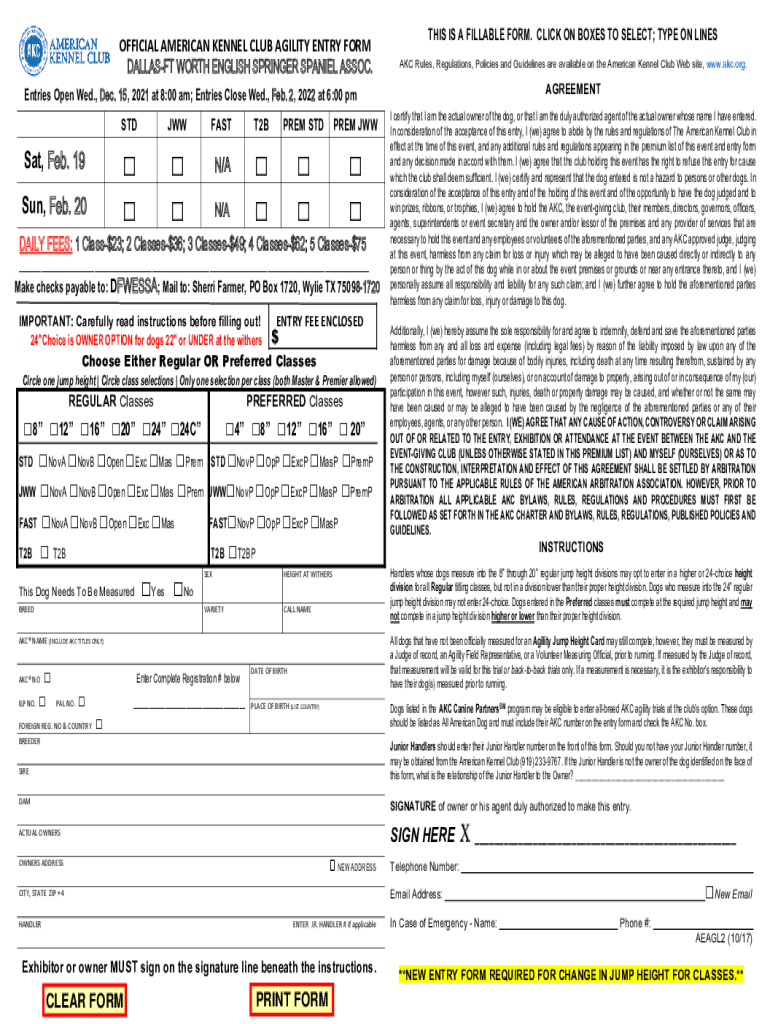 Fillable Online www.kenaikennelclub.comassetsakc fillable entry ...