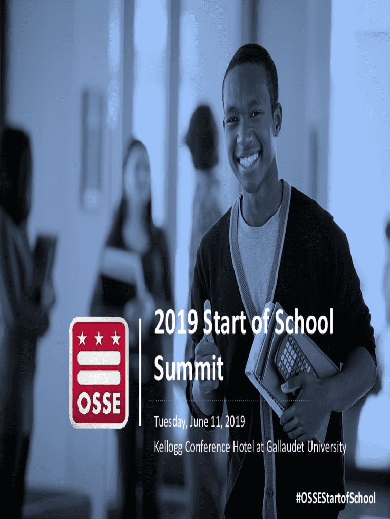 Fillable Online osse dc osse.dc.govsitesdefault2019 Start of School ...