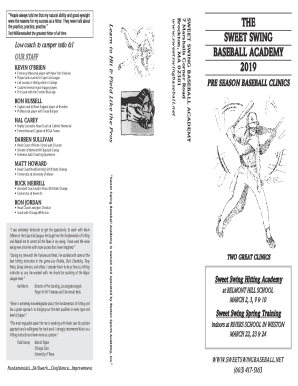 Fillable Online Get the free SWEET SWING - The Sweet Swing ...