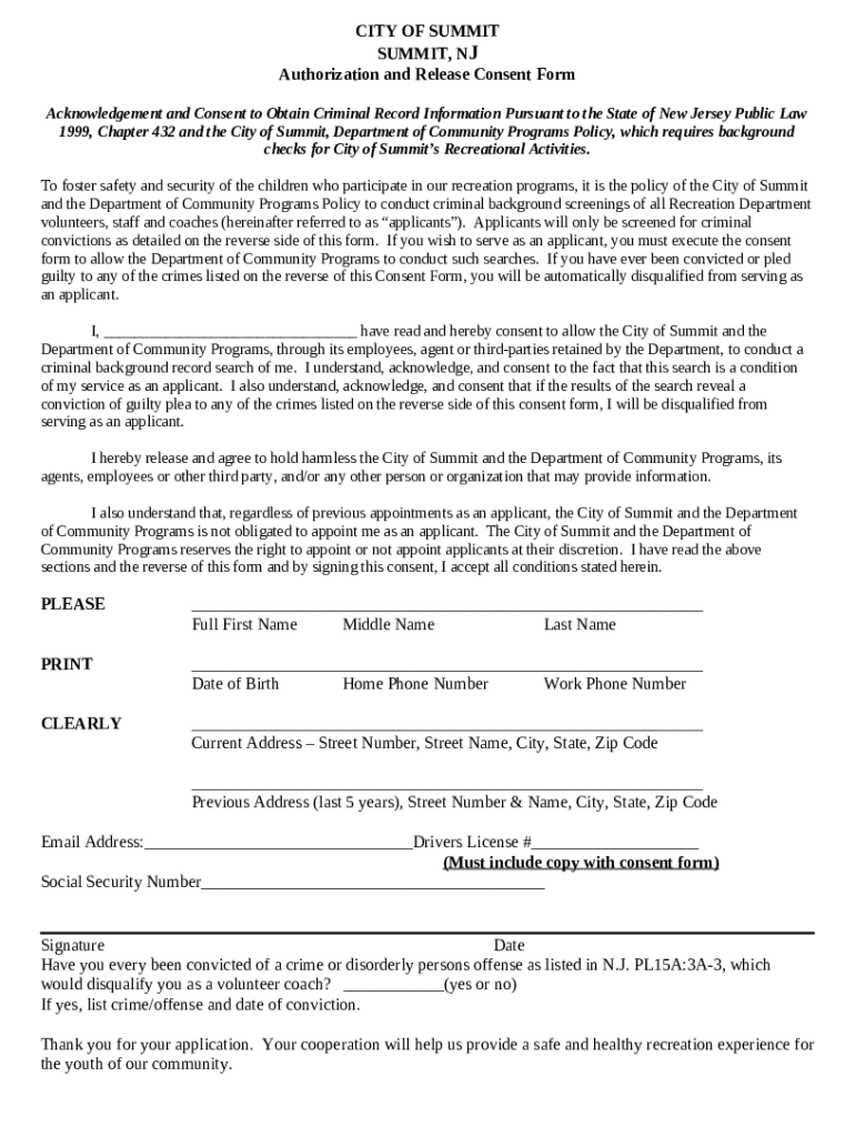 Child Care Inclusion Consent to Obtain/Release Ination Doc Template ...