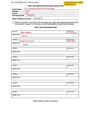 Fillable Online Subcontractor Forms.pdf Fax Email Print - pdfFiller