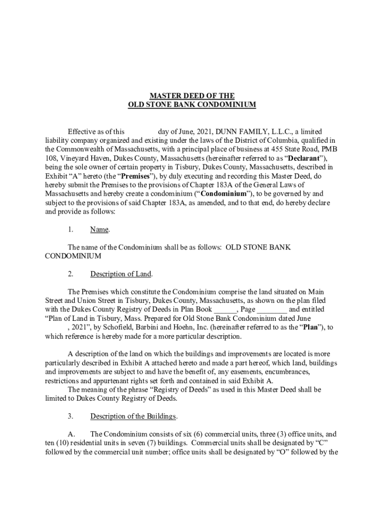 Fillable Online Master DeedFree Legal FormsMaster DeedFree Legal ...