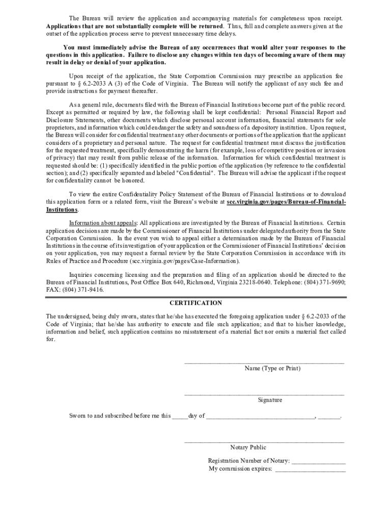 Fillable Online www.scc.virginia.govpagesApplication-FormsVirginia SCC ...