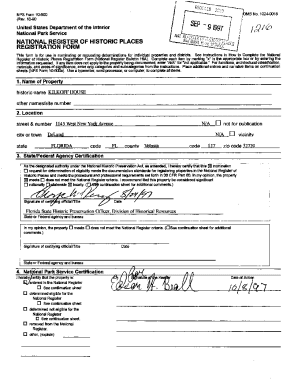 Fillable Online Fillable Online NFS Form 10900 OMB No. 10240018 (Rev ...