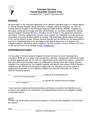 Fillable Online vgh mb vgh.mb.cafilesvolunteer-gaurdian-consentVolunteer Services Parent ...