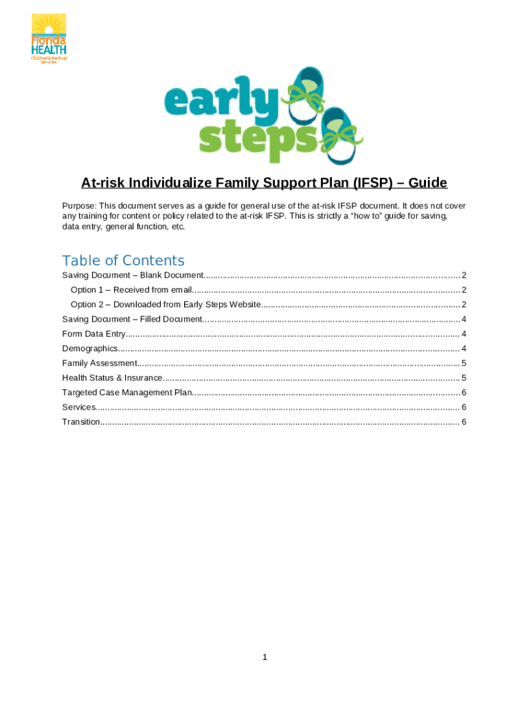 IFSP: What Is an Individualized Family Service Plan ... Doc Template ...