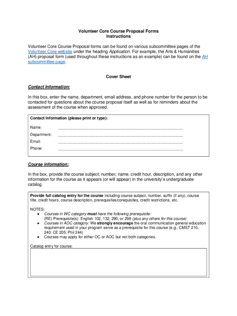 Fillable Online ugcouncil.utk.eduSample-WC-Proposal-RevisedCOVER SHEET ...