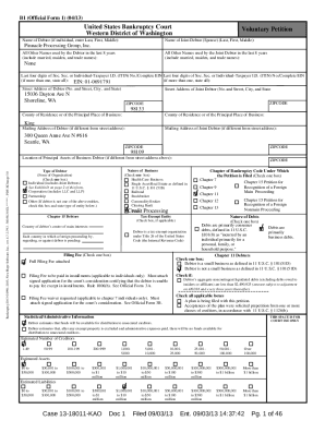 Fillable Online Bankruptcy Forms - PDF Free Download Fax Email Print ...