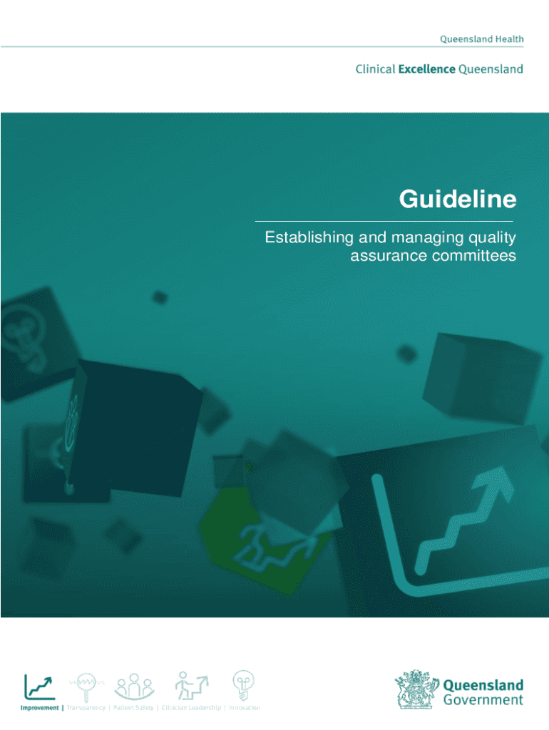 Fillable Online Establishing and managing quality assurance committees ...