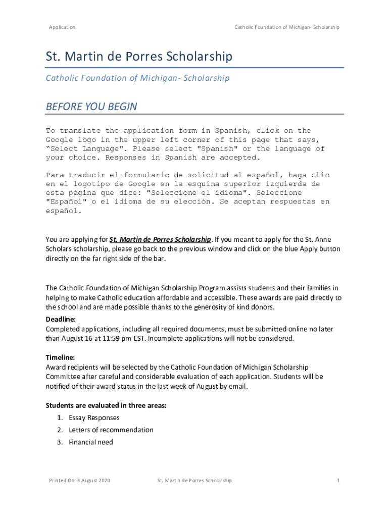 Fillable Online OFA Scholarship ListingFinancial AidUniversity ofOFA ...